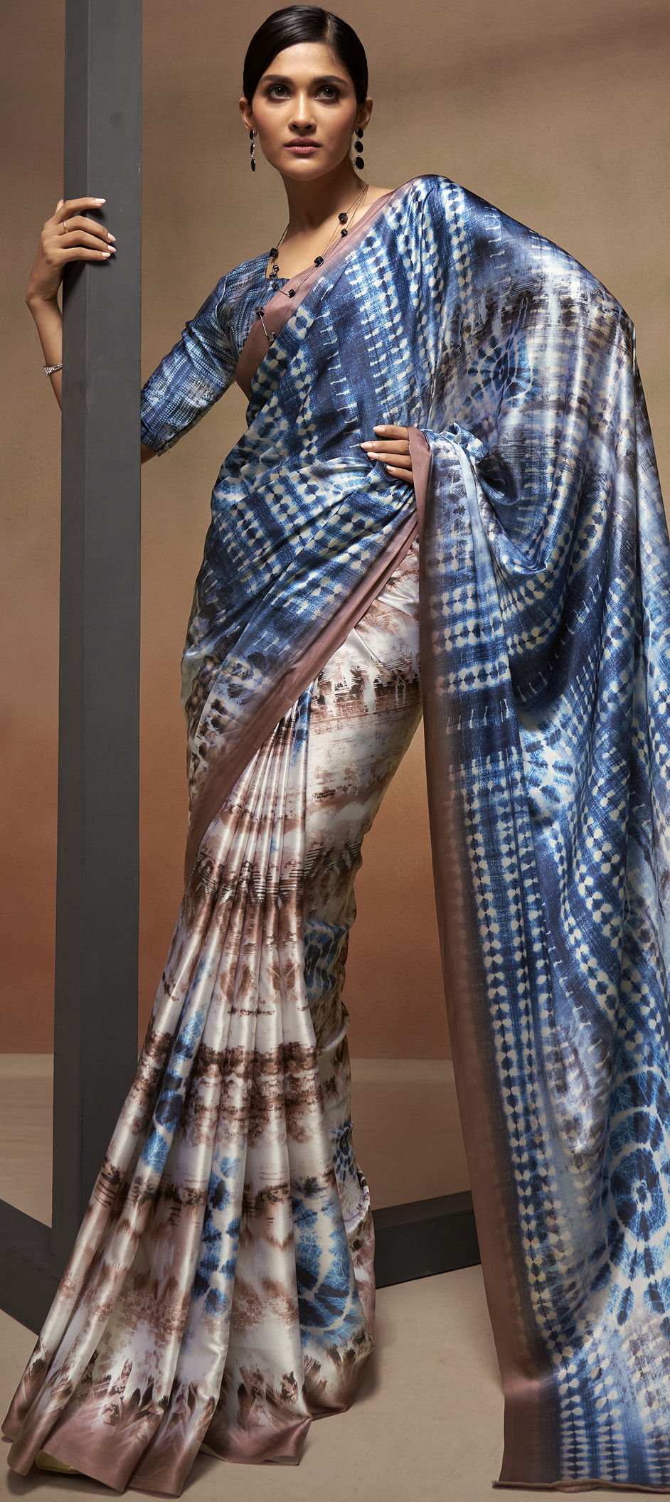 Party Wear, Traditional Multicolor color Satin Silk, Silk fabric Saree ...