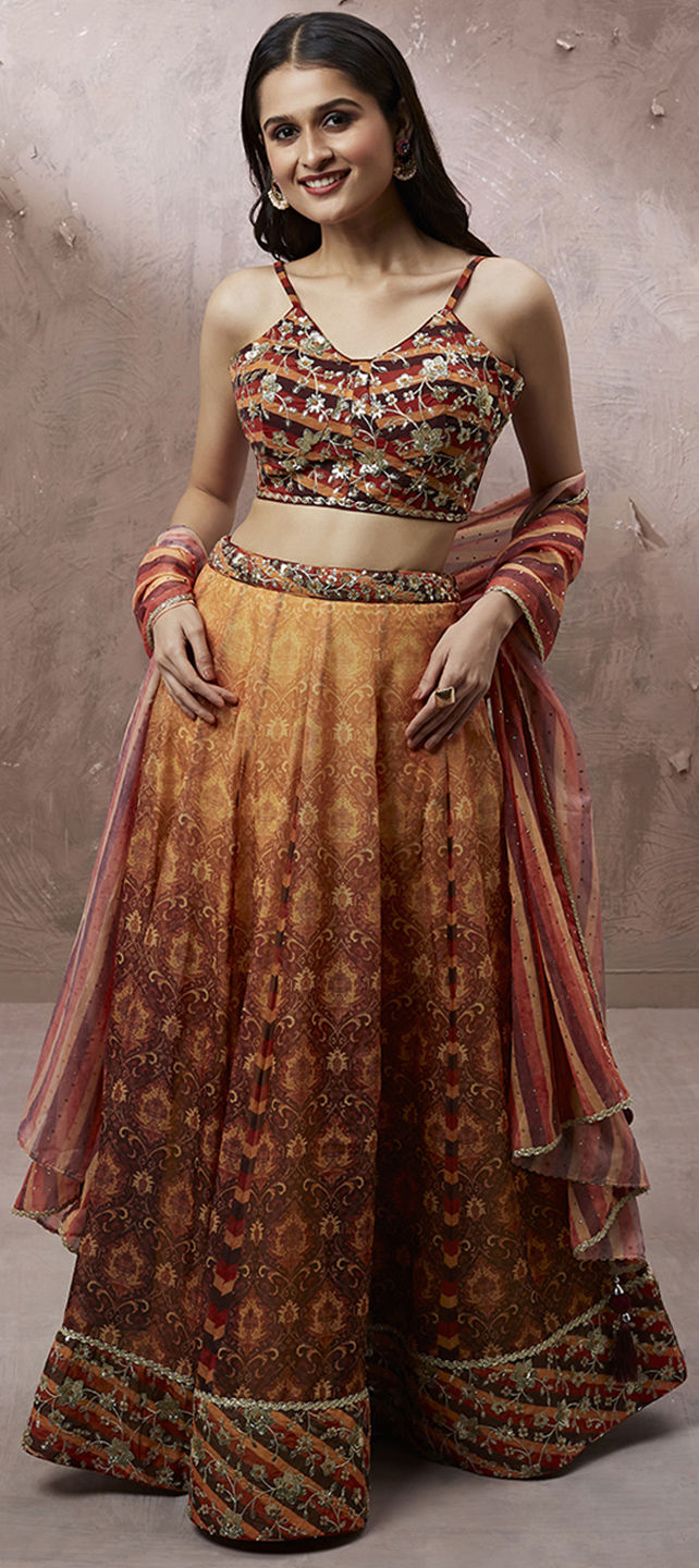 Lehenga Choli Designs For Engagement