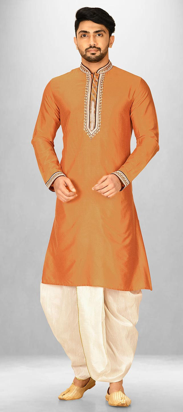 Party Wear Yellow color Rayon fabric Dhoti Kurta : 1906719