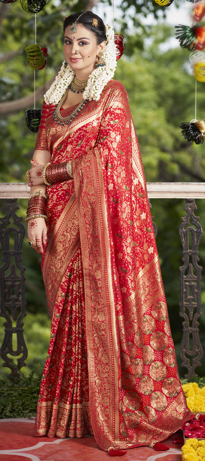 Bridal, Traditional, Wedding Red and Maroon color Silk fabric Saree ...