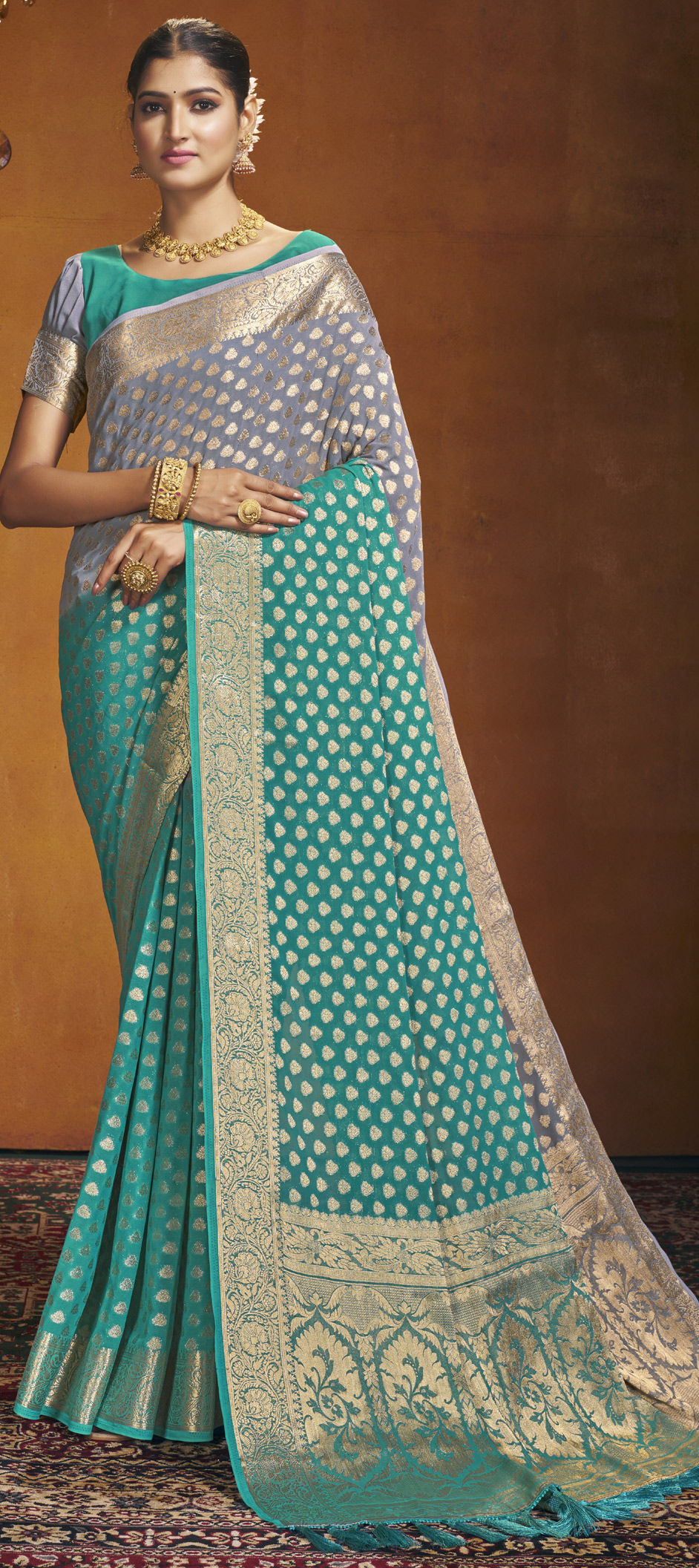 Festive, Mehendi Sangeet, Reception Black and Grey, Blue color ...