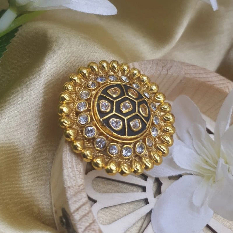 White and Off White color Copper metal Ring : 1950646