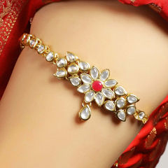 White and Off White color Brass metal Armlet : 2002941