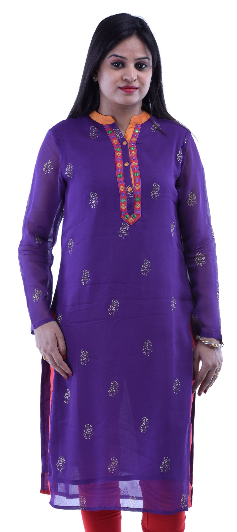 Casual Purple and Violet color Cotton fabric Kurti : 432718