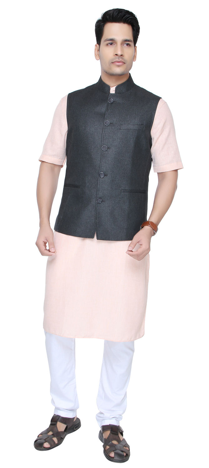 501481: Beige and Brown color family Modi Jacket.