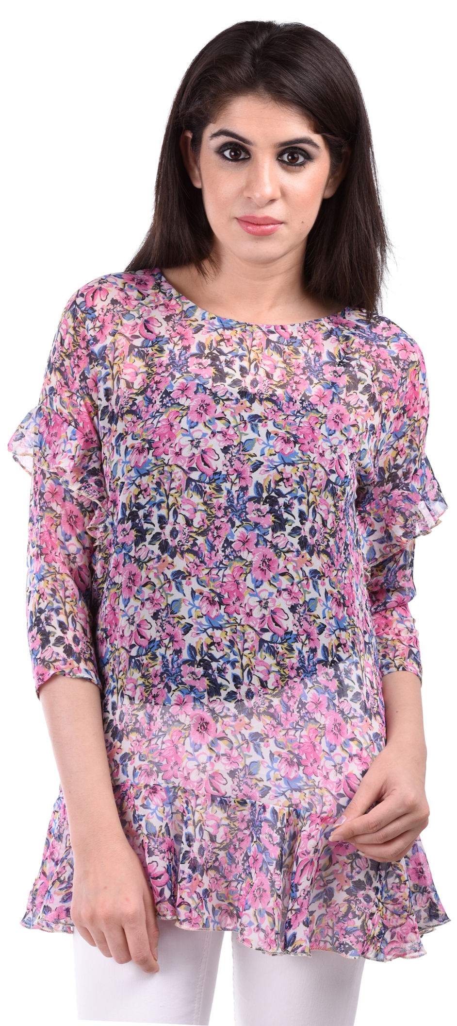 650148: Multicolor color family stitched Tops & Shirts.