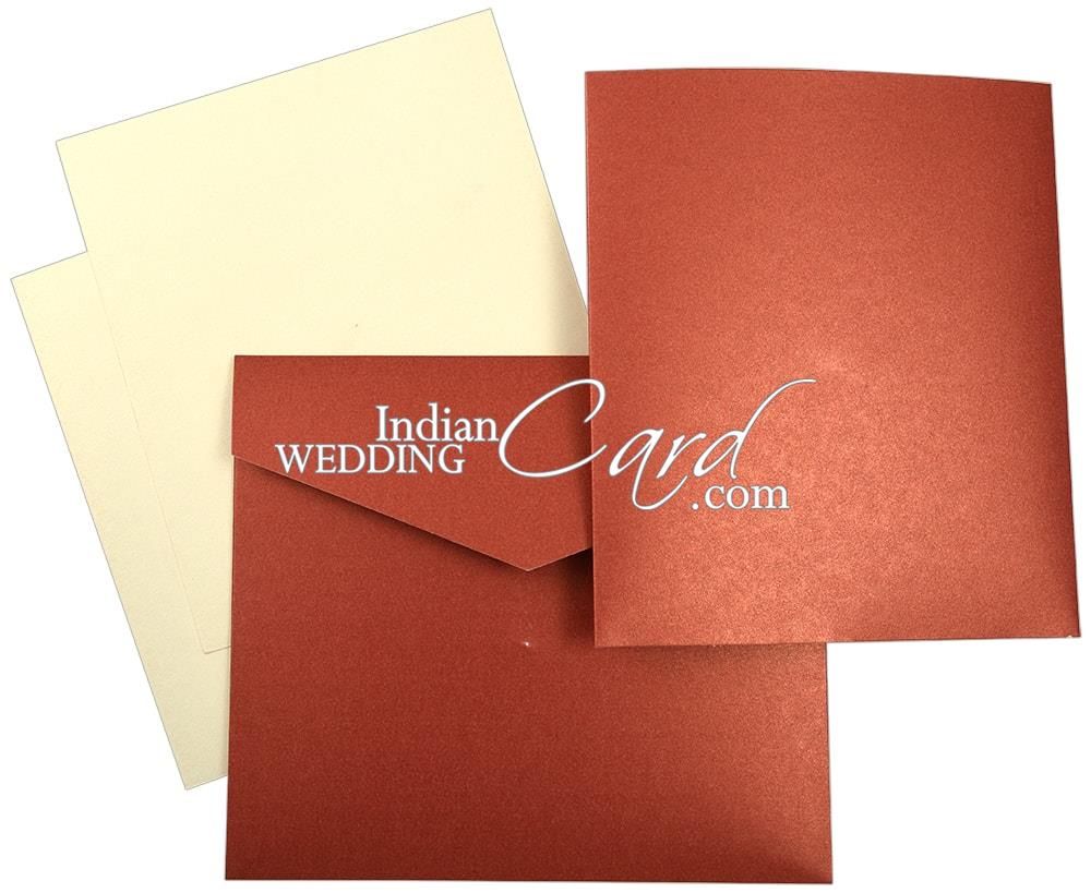 D-10000, Red Color, Shimmery Finish Paper, Ribbon Layered Cards ...