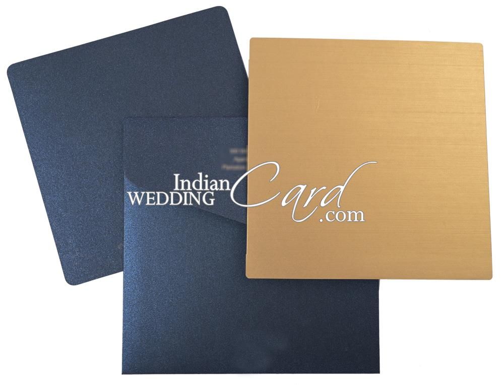 D-10113, Gold Color, Shimmery Finish Paper, Laser Cut Cards, Designer ...