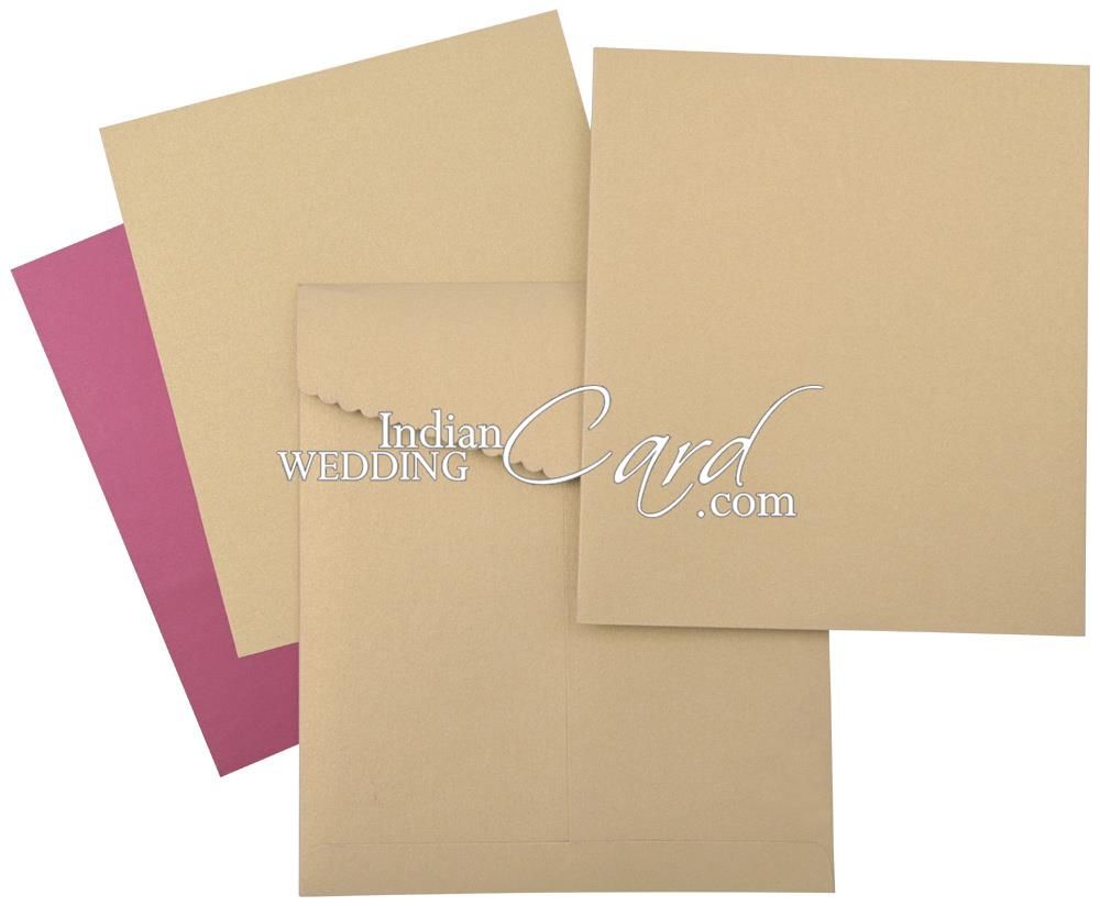 D-10142, Gold Color, Shimmery Finish Paper, Laser Cut Cards, Designer ...