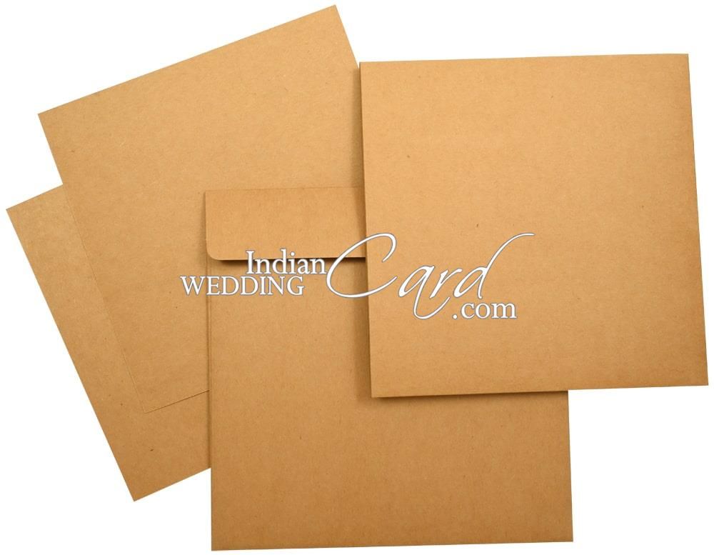 D-10222, Brown Color, Designer Multifaith Invitations.