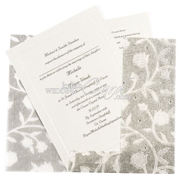 D-1560, Silver Color, Light Weight Cards, Designer Multifaith ...