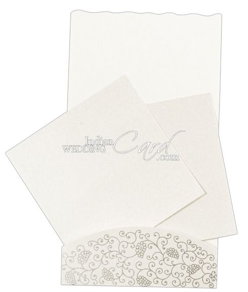 D-1802, Silver Color, Shimmery Finish Paper, Small Size Cards, Light ...