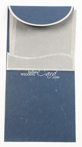 D-191, Blue Color, Handmade Paper, Designer Multifaith Invitations.