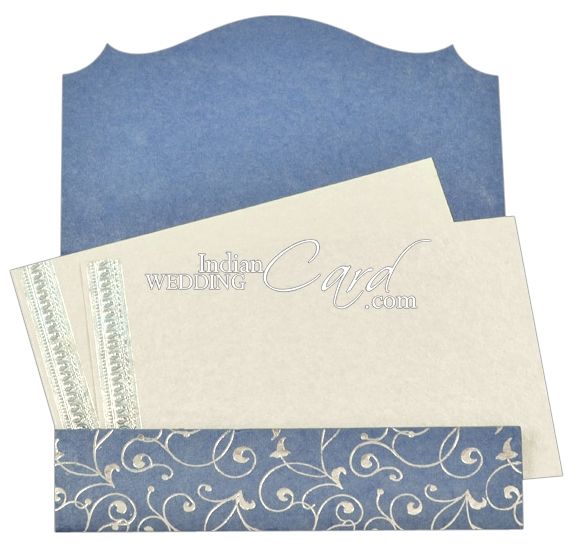 D-2103, Blue Color, Shimmery Finish Paper.