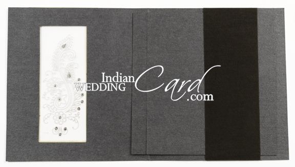 D-2599, Black Color, Shimmery Finish Paper, Small Size Cards, Light ...