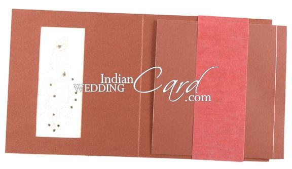 D-2618, Red Color, Shimmery Finish Paper, Small Size Cards, Light ...