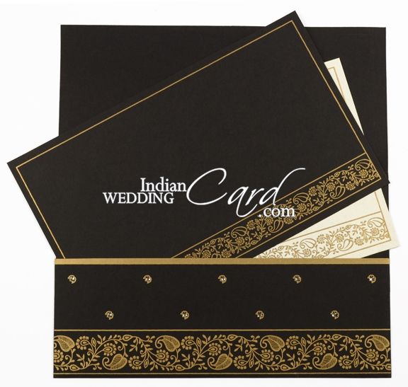 D-2636, Black Color, Shimmery Finish Paper, Designer Multifaith ...