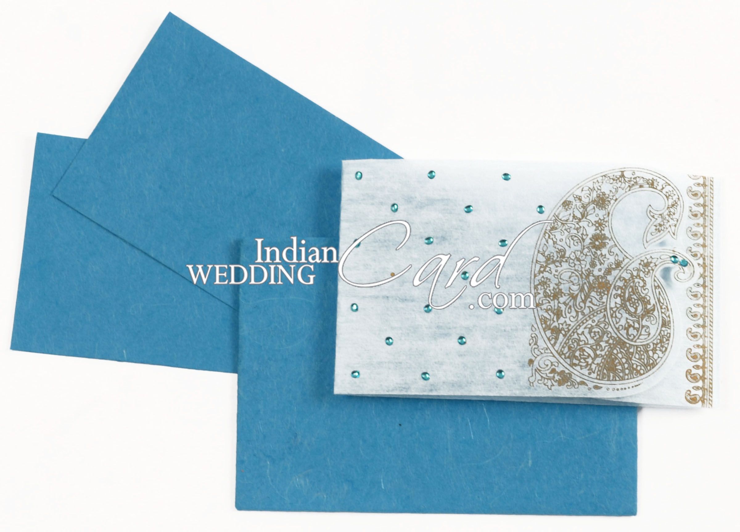 D-2838, Blue Color, Small Size Cards, Light Weight Cards, Designer ...