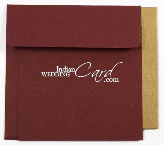 D-3529, Red Color, Handmade Paper, Small Size Cards, Light Weight Cards ...