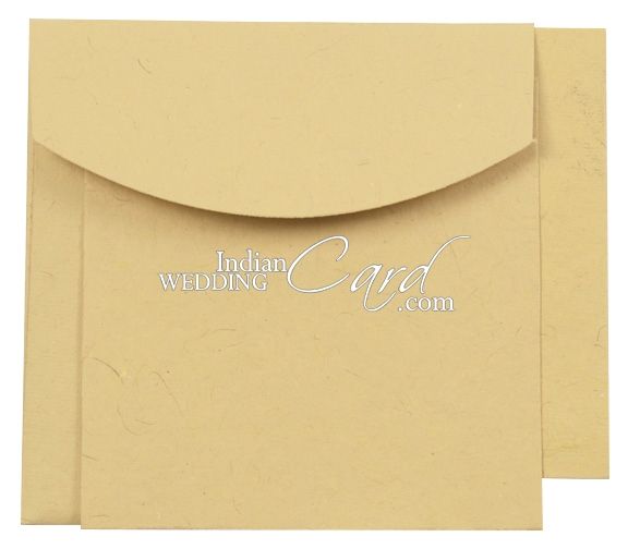 D-3621, Beige Color, Handmade Paper, Light Weight Cards, Designer ...