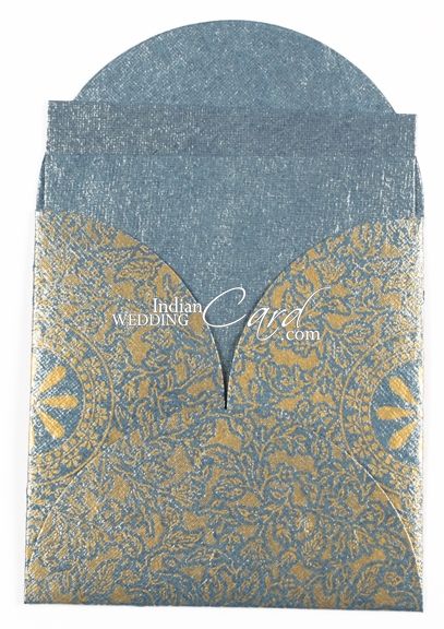 D-3657, Blue Color, Shimmery Finish Paper, Handmade Paper, Light Weight ...