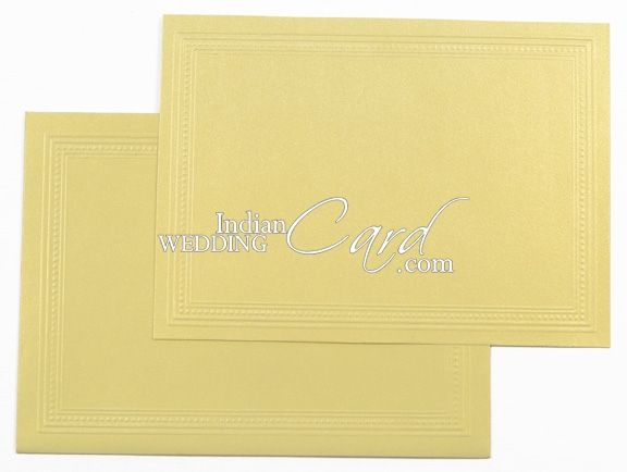 D-3829, Green Color, Shimmery Finish Paper, Single Sheet Cards, Small ...