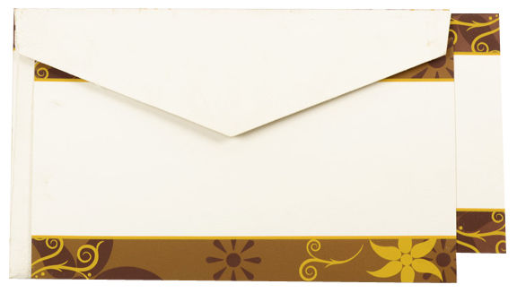 D-4199, Brown Color, Designer Multifaith Invitations.