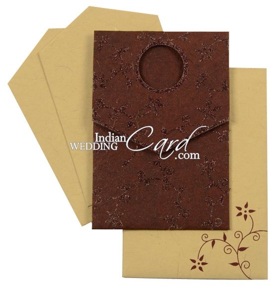 D-4573, Maroon Color, Handmade Paper, Small Size Cards, Designer ...