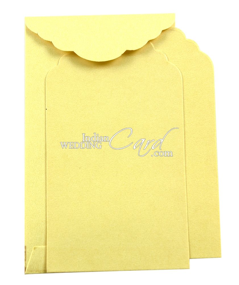 D-4634, Brown Color, Shimmery Finish Paper, Small Size Cards.
