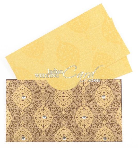 D-4790, Brown Color, Small Size Cards, Designer Multifaith Invitations.