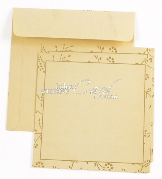 D-493, Cream Color, Designer Multifaith Invitations.