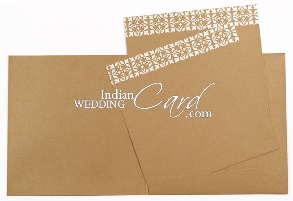 D-5236, Brown Color, Shimmery Finish Paper, Laser Cut Cards, Designer ...
