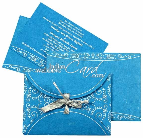 D-6012, Deep turquoise Color, Handmade Paper, Small Size Cards ...