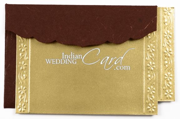 D-733, Brown Color, Handmade Paper, Light Weight Cards, Designer ...
