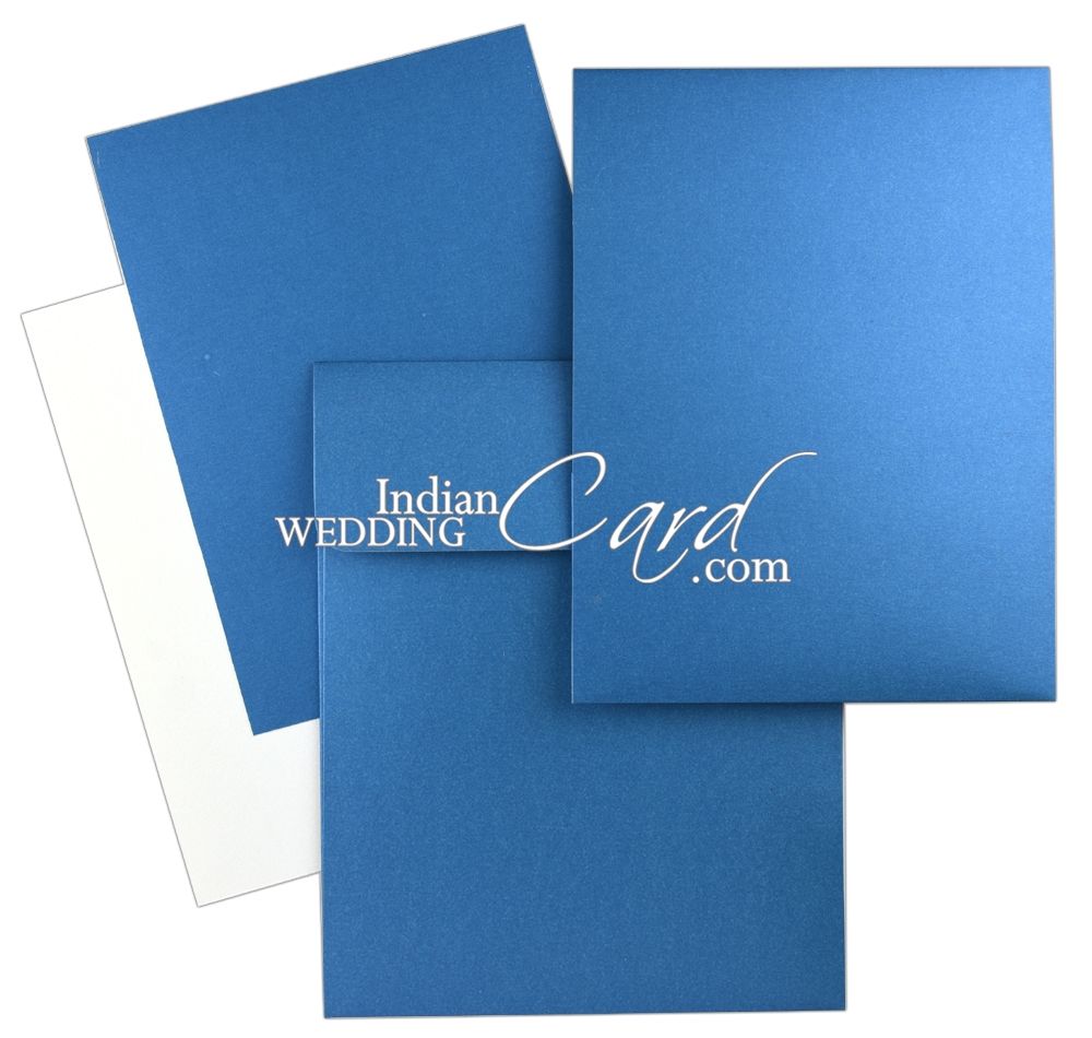 Sky-blue colored docket style Intricate Jali Laser cut high end Wedding ...