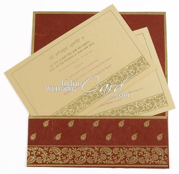 D-815, Red Color, Handmade Paper.