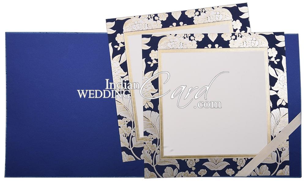 D-9358, Blue Color, Shimmery Finish Paper.