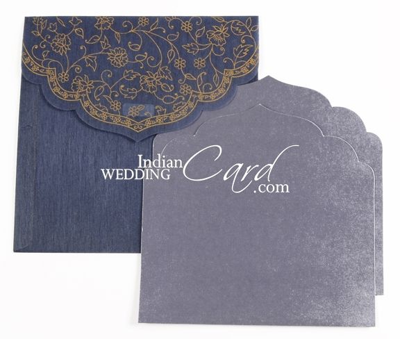 D-966, Blue Color, Designer Multifaith Invitations.