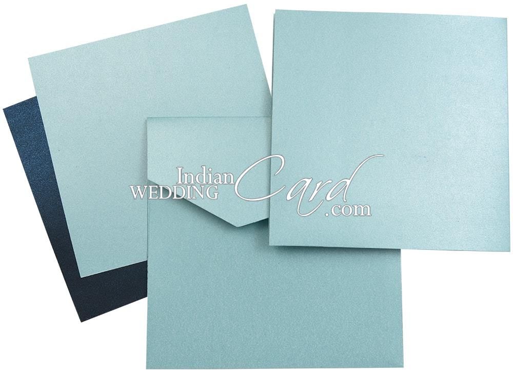 D-9971, Blue Color, Shimmery Finish Paper, Laser Cut Cards, Designer ...
