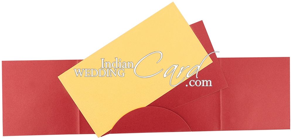 IWPC50, Red Color, Shimmery Finish Paper, Designer Multifaith Invitations.
