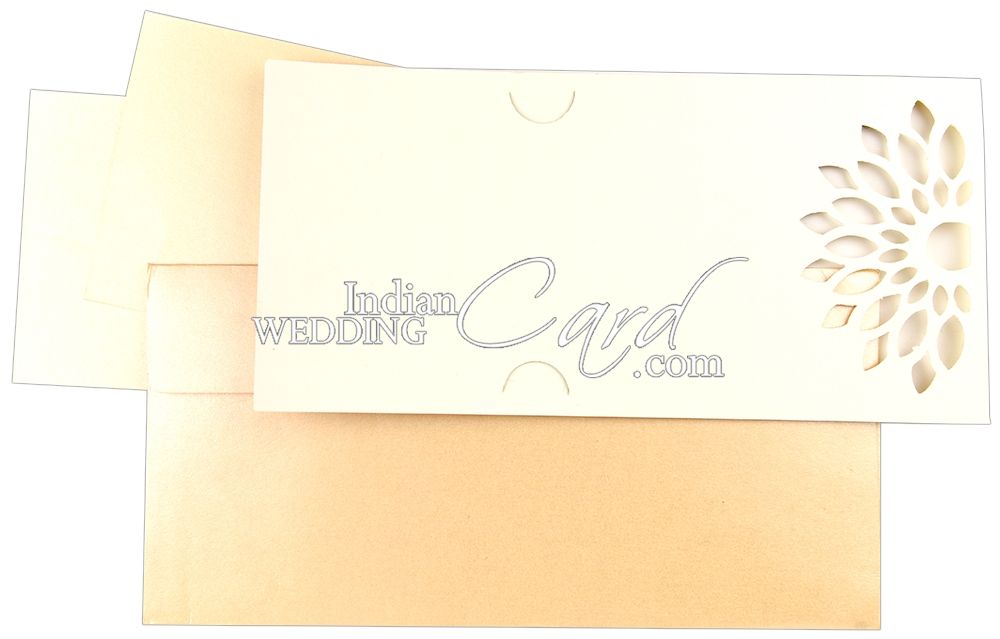 IWPC80, Silver Color, Shimmery Finish Paper, Laser Cut Cards.