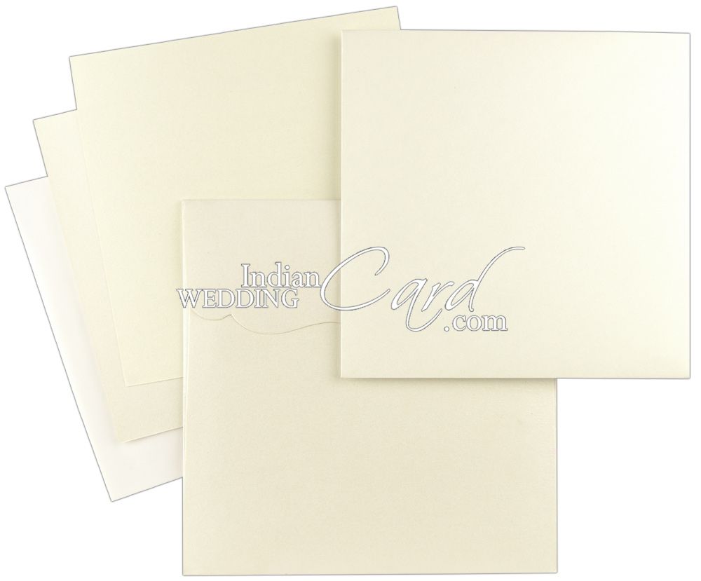 IWPP295, Cream Color, Shimmery Finish Paper, Small Size Cards, Laser ...
