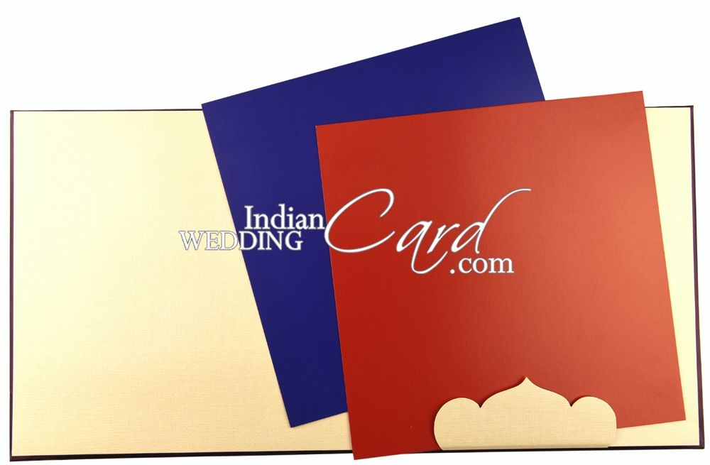 IWPY159, Brown Color, Shimmery Finish Paper, Hindu Cards.
