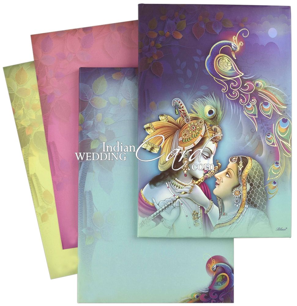 IWPY356, Multicolor card Color, Multicolor Offset Cards, Hindu Cards.