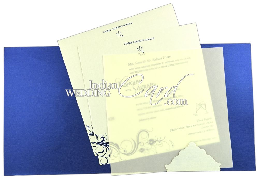IWPY406, Blue Color, Shimmery Finish Paper.