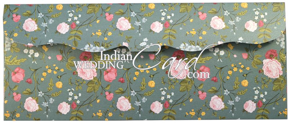 S1223, Green Color, Shimmery Finish Paper, Scroll Invitations, Jewish ...