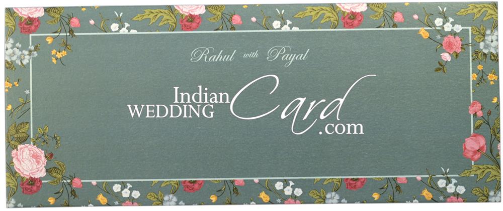 S1223, Green Color, Shimmery Finish Paper, Scroll Invitations, Jewish ...