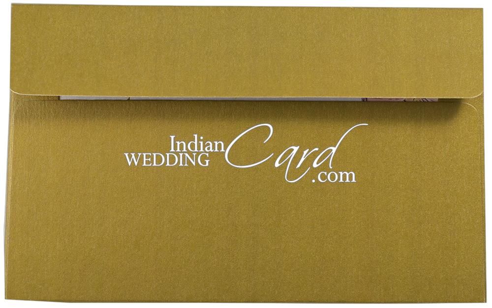 S1248, Green Color, Shimmery Finish Paper, Scroll Invitations, Small ...