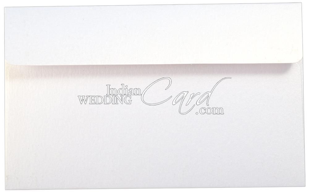 S1254, White Color, Shimmery Finish Paper, Scroll Invitations, Small ...