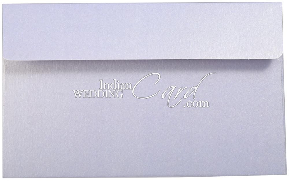 S1256, Blue Color, Shimmery Finish Paper, Scroll Invitations, Small ...